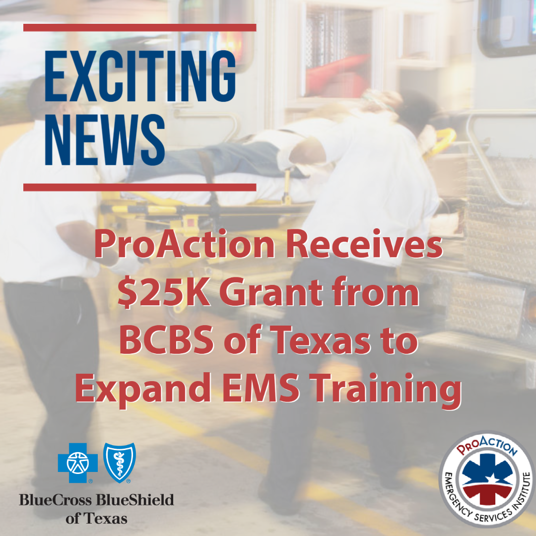 ProAction Receives $25K Grant - ProAction Emergency Services Institute